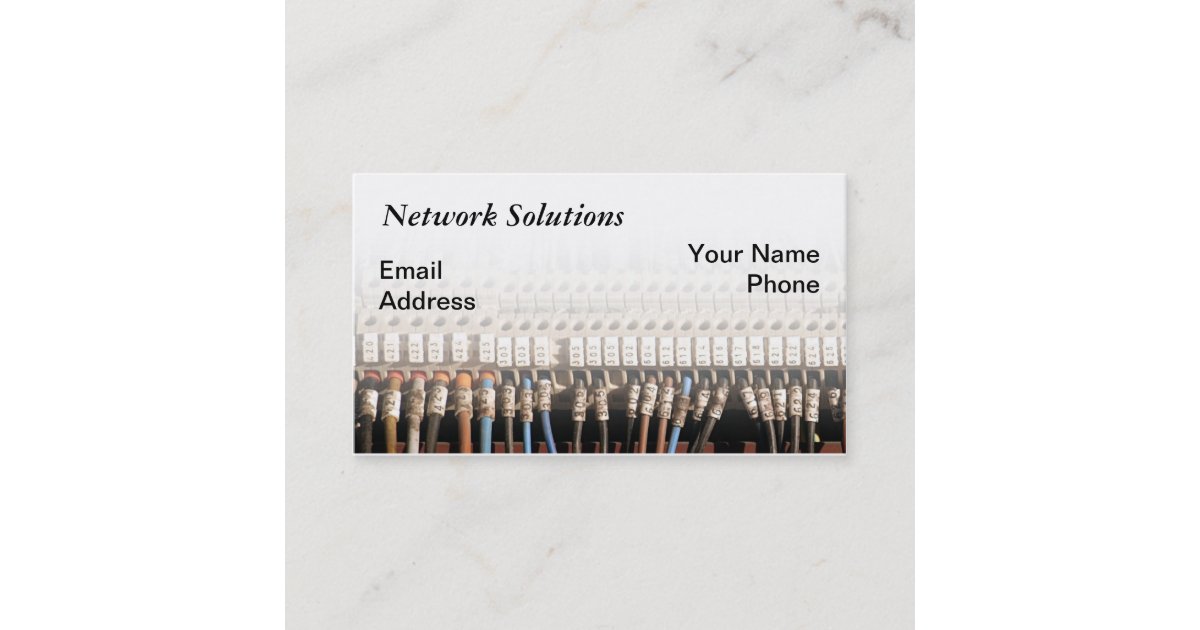 Complex Computer Network Wire Connection Business Card | Zazzle