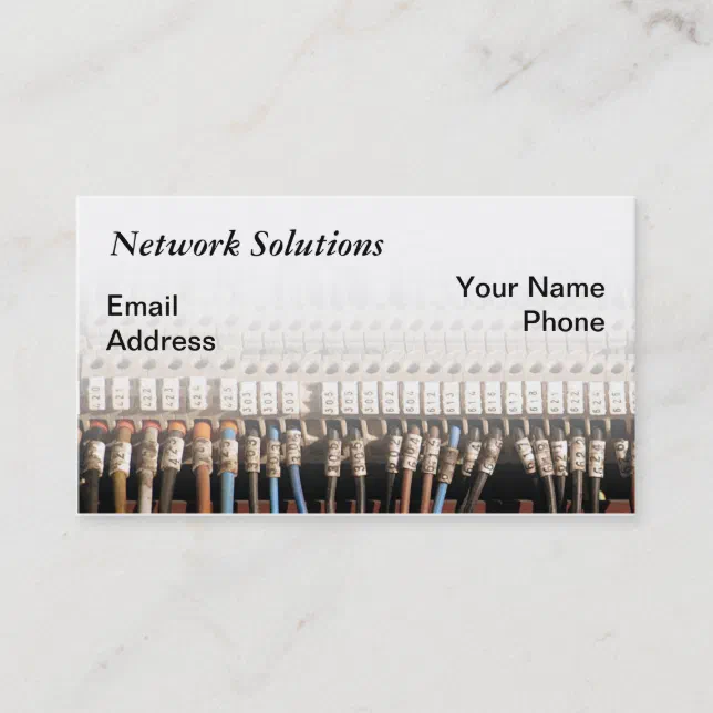 Complex Computer Network Wire Connection Business Card | Zazzle