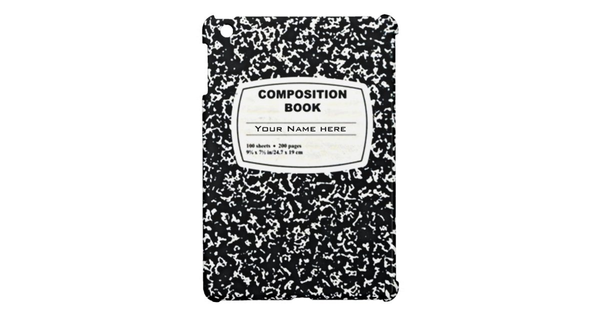 Composition Book iPad Mini Case | Zazzle