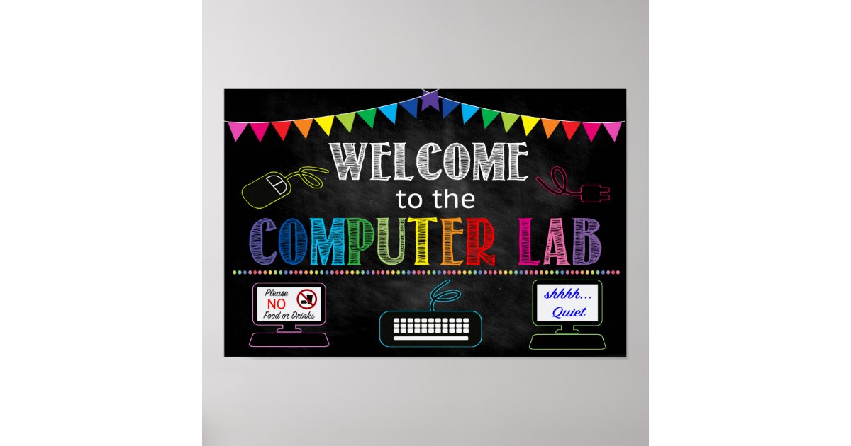Computer Lab School Sign | Zazzle