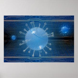 Computer Virus Posters | Zazzle.co.uk