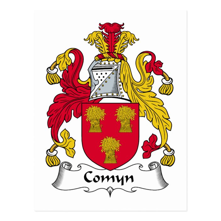 Comyn Family Crest Postcard | Zazzle.co.uk