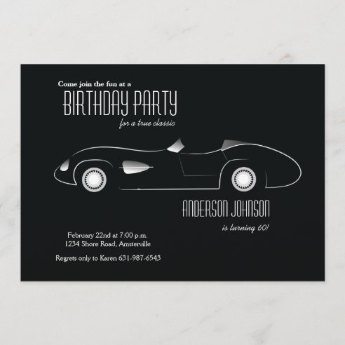 Car Invitations | Zazzle UK