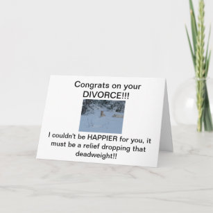 Divorce Celebration Cards | Zazzle UK