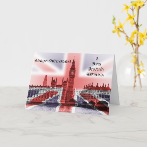 Congratulations! A new British Citizen Card | Zazzle