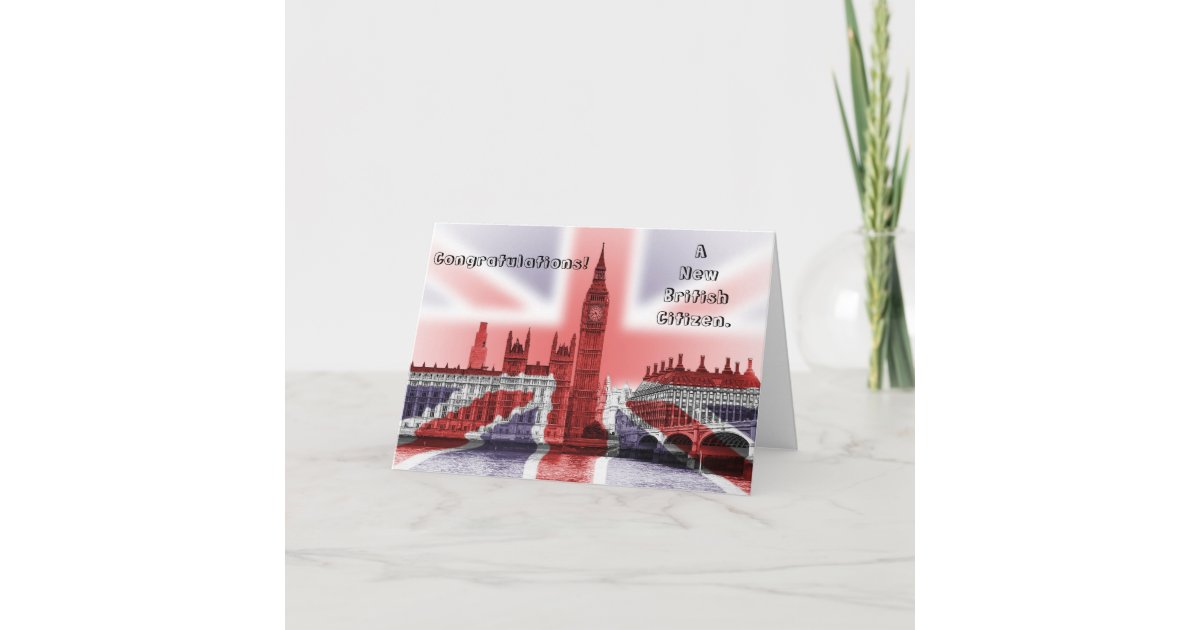 Congratulations! A new British Citizen Card | Zazzle