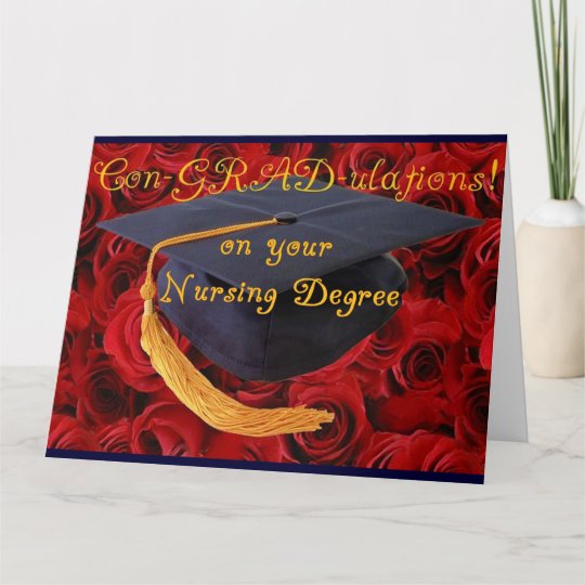 Congratulations/BScN- Nursing Degree/Customisable Card | Zazzle.co.uk