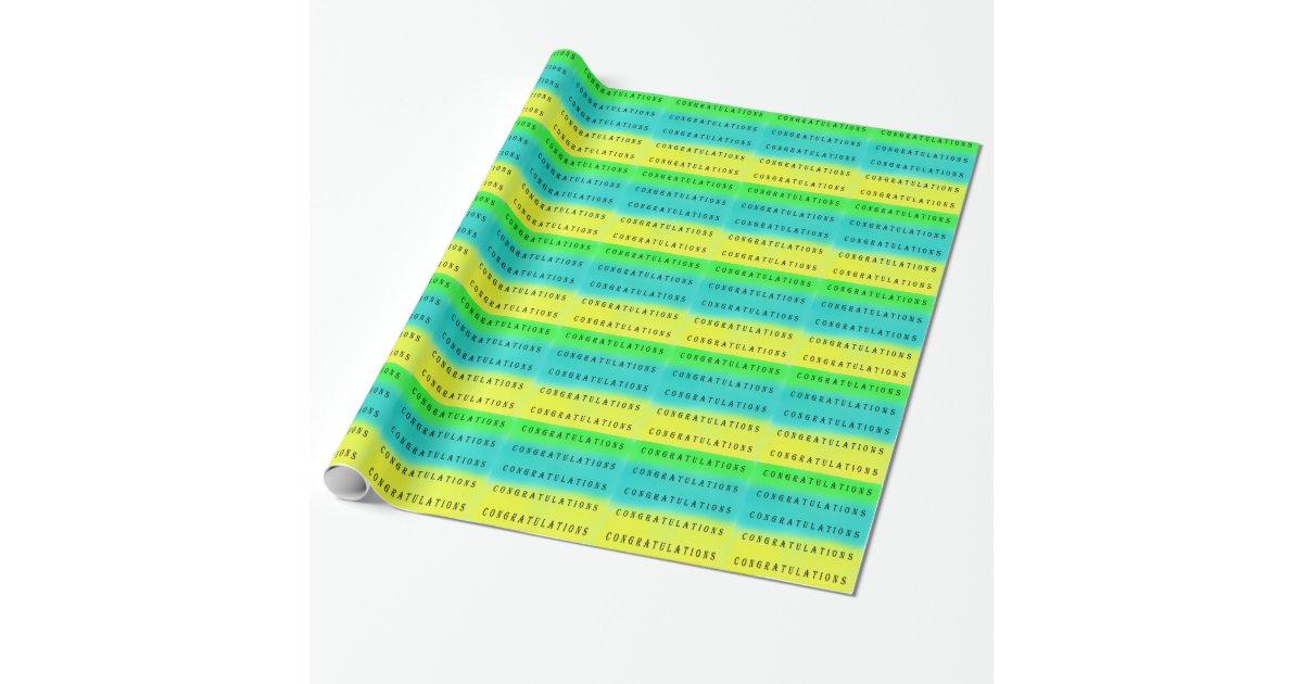 Congratulations Gift Wrap | Zazzle