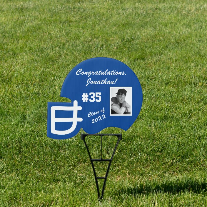 Congratulations Graduate Sign For Football Players | Zazzle.co.uk