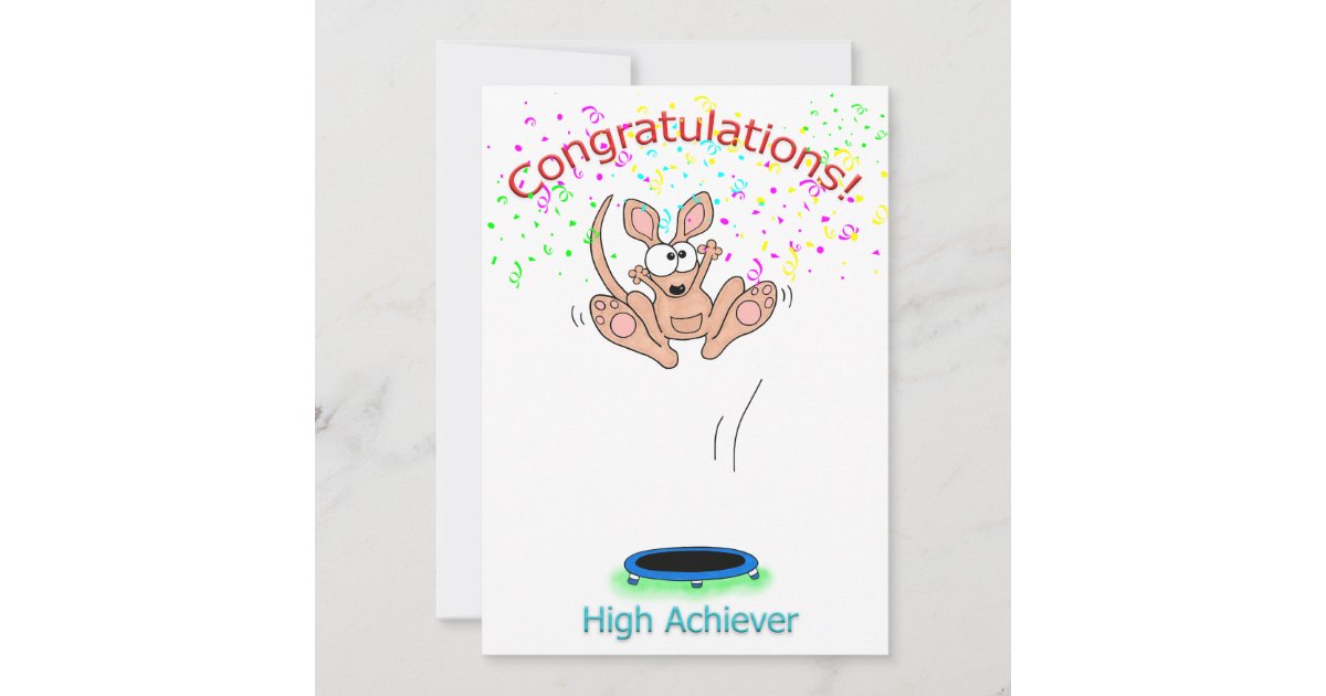 Congratulations High Achiever Invitation | Zazzle