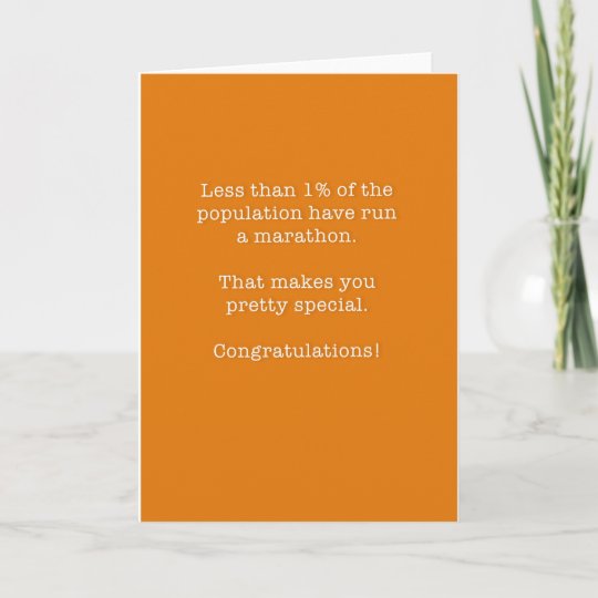 Congratulations Marathon Card for Runner | Zazzle.co.uk
