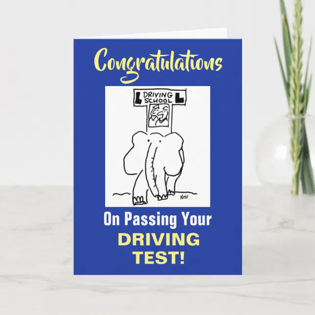 Congratulations on Passing Driving Test Card | Zazzle