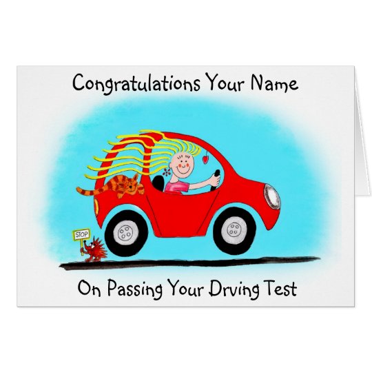Congratulations on Passing Driving Test Card | Zazzle.co.uk