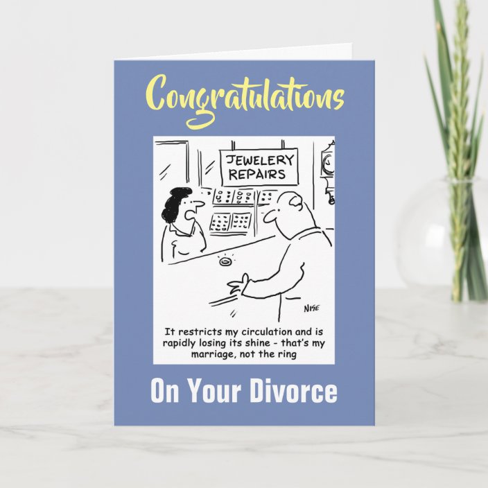 Congratulations on Your Divorce Card | Zazzle.co.uk