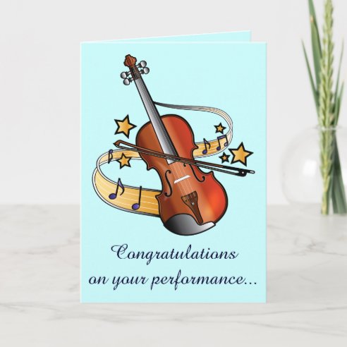 Music Congratulations Cards | Zazzle.co.uk