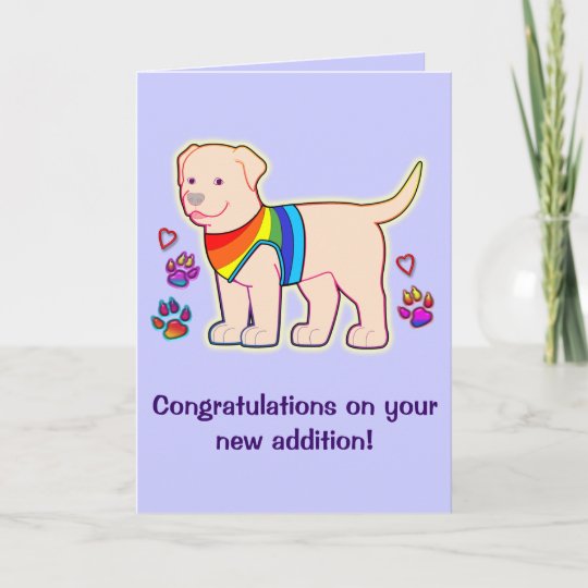 Congratulations on Your New Dog Card | Zazzle.co.uk