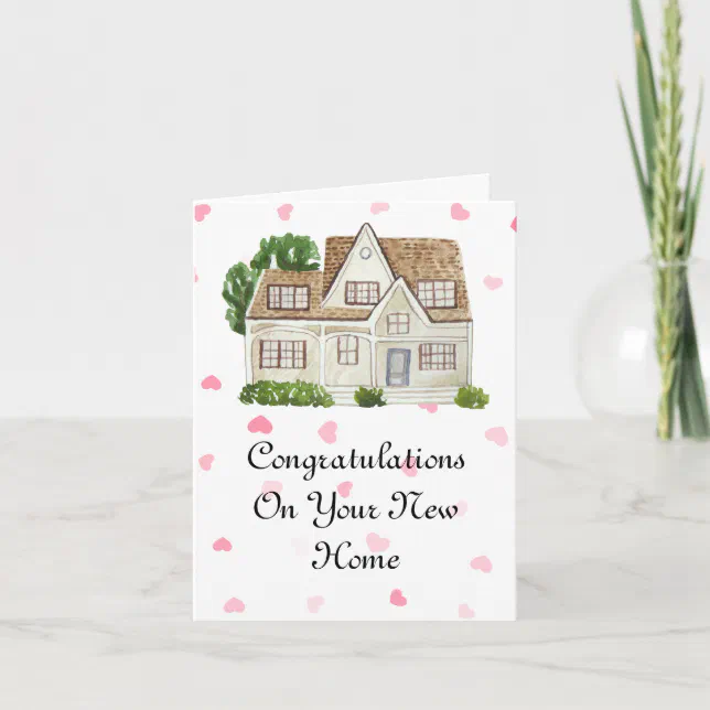 Congratulations on your New Home, Happy Moving Day Card | Zazzle