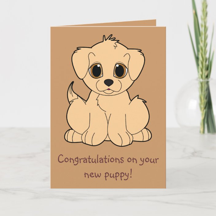 Congratulations on Your New Puppy Card | Zazzle.co.uk