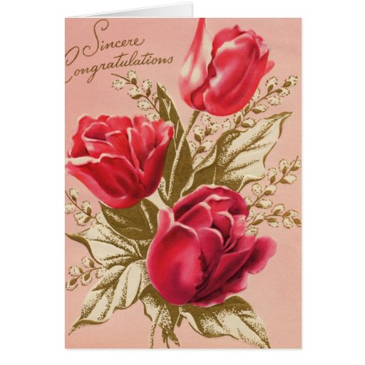 Congratulations Roses Greeting Cards | Zazzle