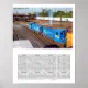 Conrail locomotives calendar poster | Zazzle