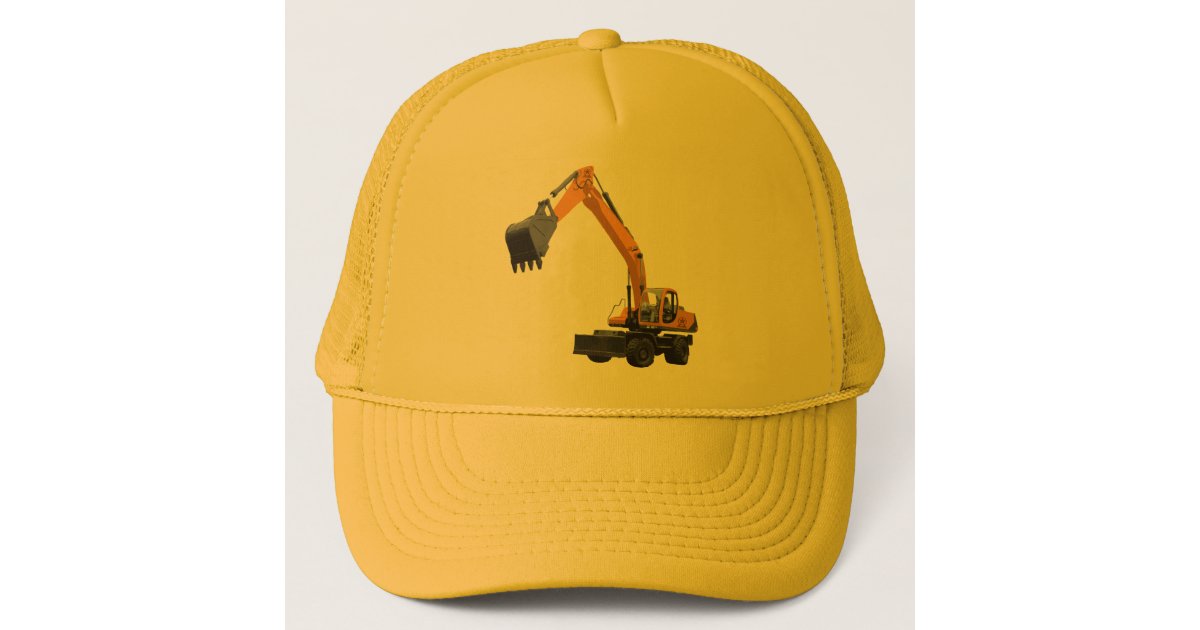Construction Excavator Trucker Hat | Zazzle