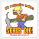 Construction Workers Square Sticker | Zazzle