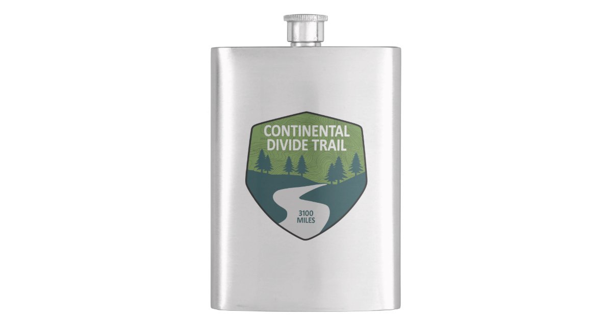 Continental Divide Trail Hip Flask | Zazzle