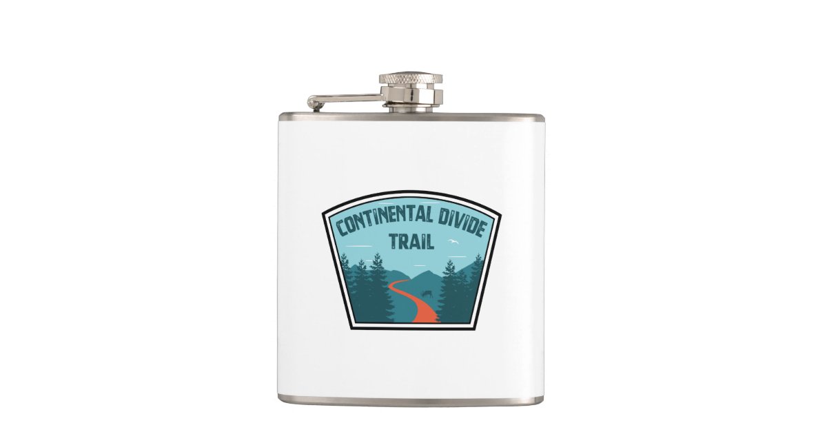 Continental Divide Trail Hip Flask | Zazzle