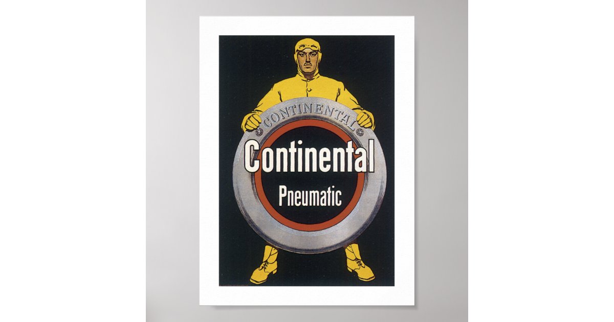 Continental Pneumatic Poster | Zazzle