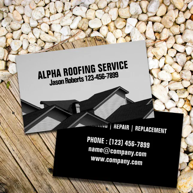 Contractor Roof Repair Construction Roofing Roofer Business Card | Zazzle