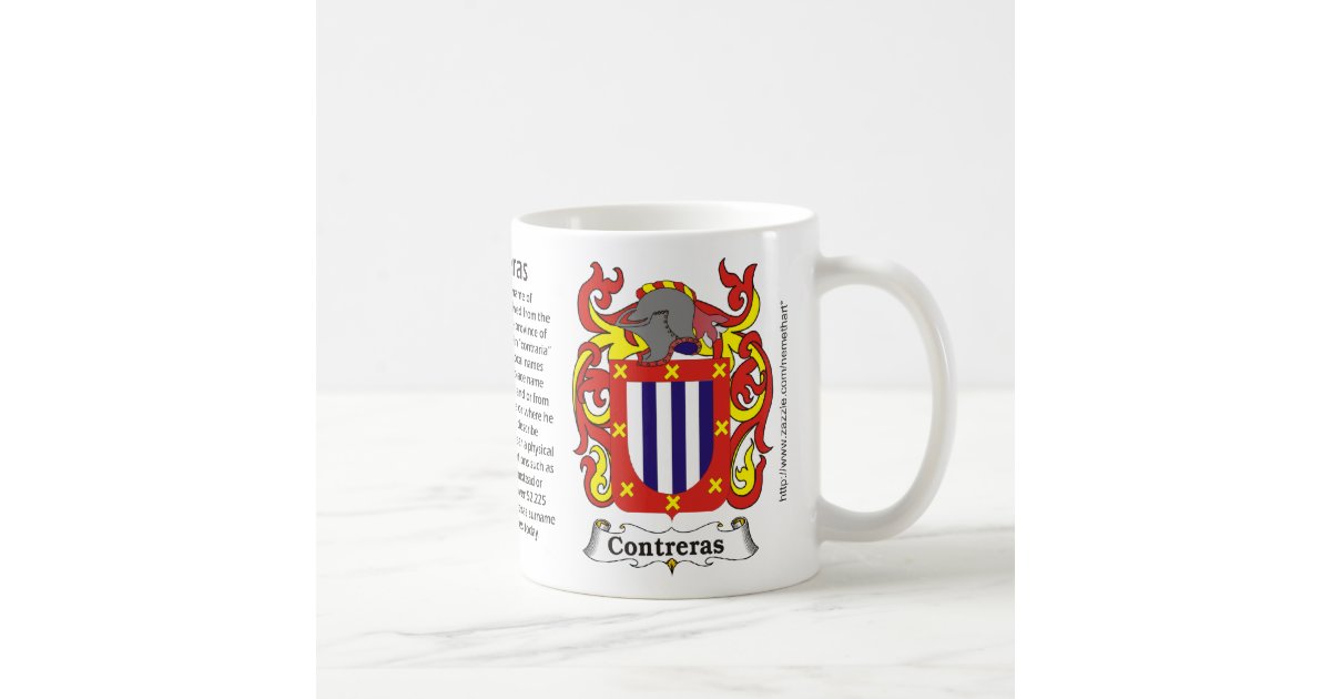 Contreras Family Coat of Arms mug | Zazzle