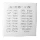 Conversion Chart Weight Vintage Simple Tile | Zazzle