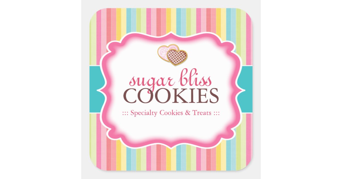 Cookie and Dessert - Packaging Stickers | Zazzle