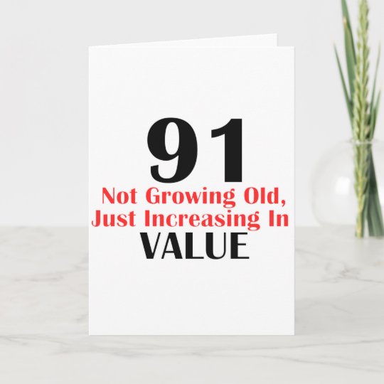 COOL 91 YEARS OLD BIRTHDAY DESIGNS CARD | Zazzle.co.uk