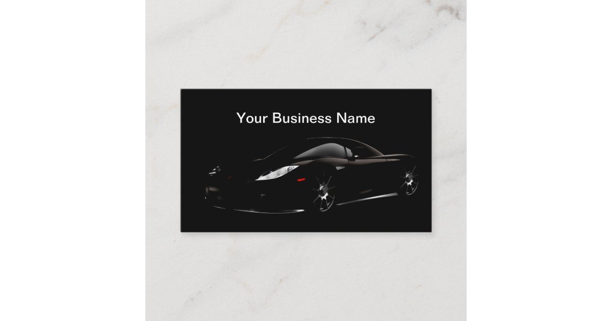 Cool Automotive Business Cards Exotic Car | Zazzle