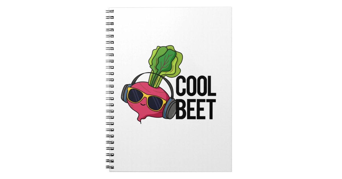 Cool Beet Funny Veggie Pun Notebook | Zazzle