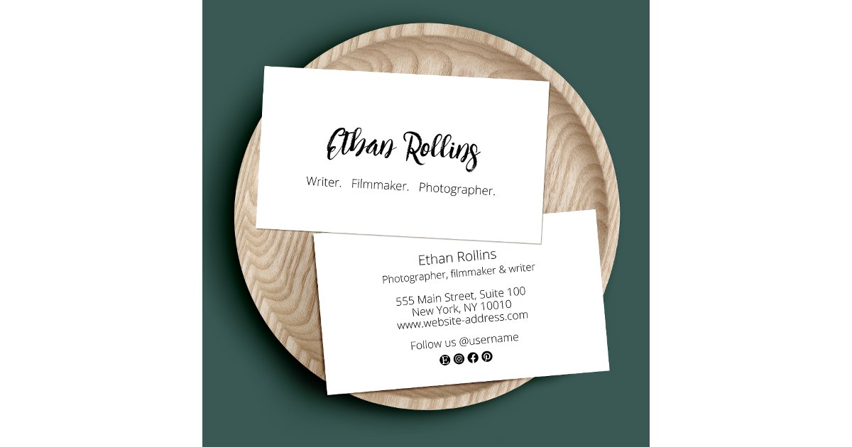 Cool Bold Marker Signature Script Font Business Ca Business Card | Zazzle