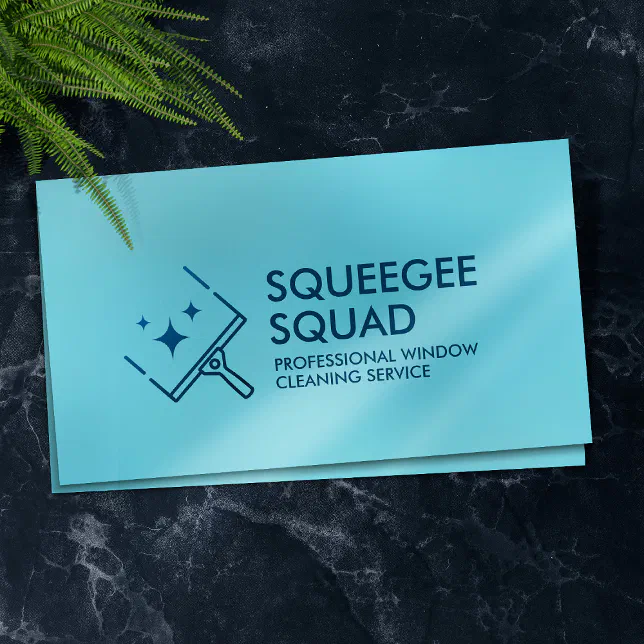 Cool Clean Window Cleaning Services Business Card | Zazzle