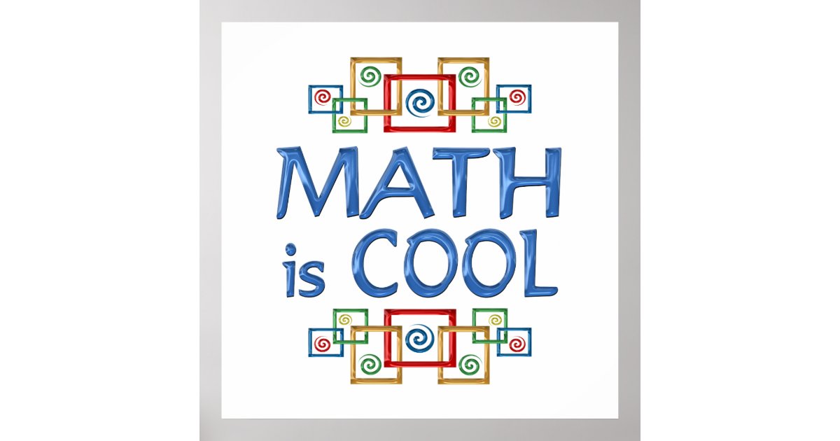 Cool Math Poster | Zazzle