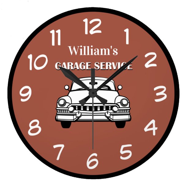 Classic Car Wall Clocks | Zazzle UK