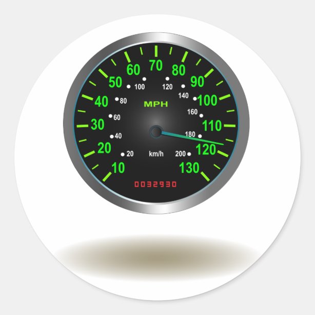 Speedometer Stickers & Labels | Zazzle UK