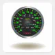 Cool Speedometer Emblem Square Sticker | Zazzle