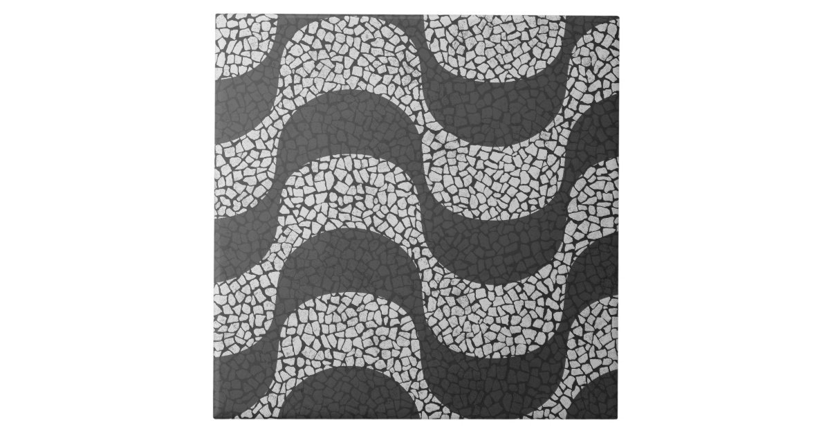 Copacabana Beach Boardwalk Tile | Zazzle