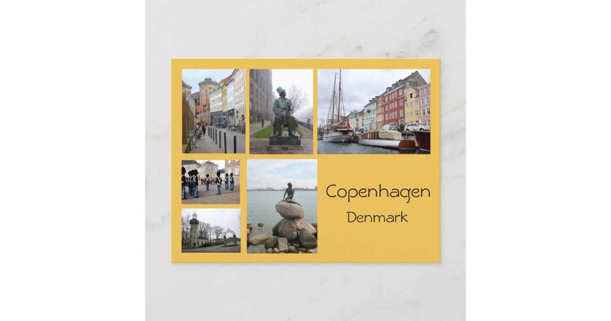 Copenhagen Collage 2 Postcard | Zazzle