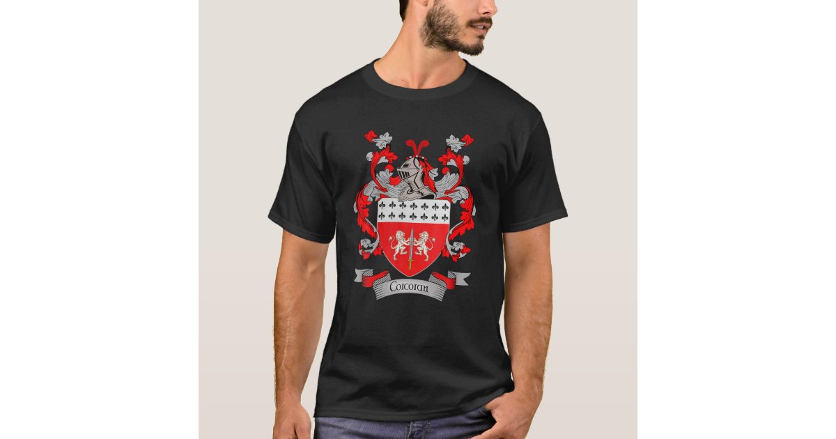 Corcoran Coat Of Arms | Corcoran Surname Family Cr T-Shirt | Zazzle