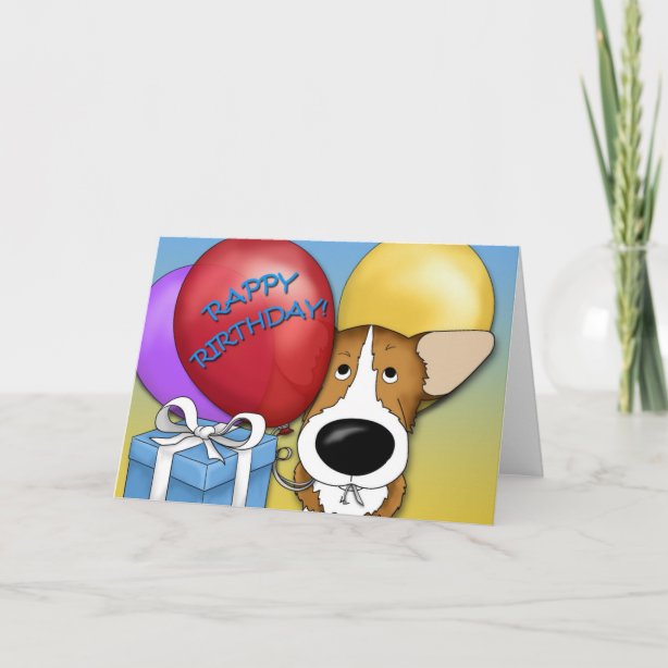 Corgi Birthday Cards | Zazzle UK