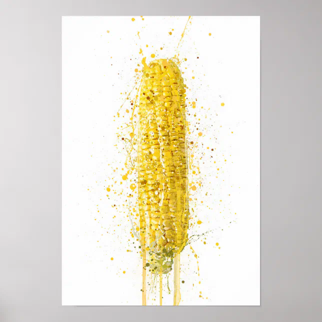 Corn On The Cob Vegetable Poster | Zazzle