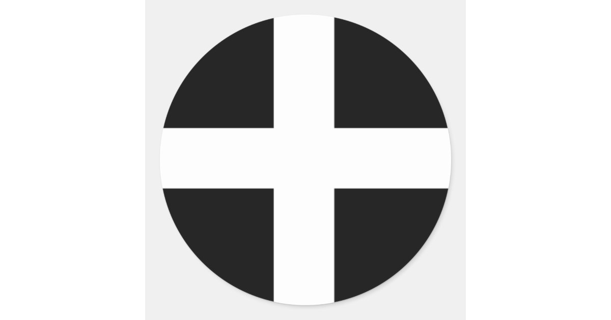 Cornish flag sticker | Zazzle