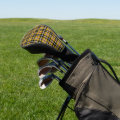 Cornish National Tartan Yellow and Black Plaid Golf Head Cover | Zazzle