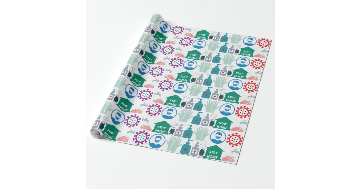 Corona Virus protection Wrapping Paper | Zazzle